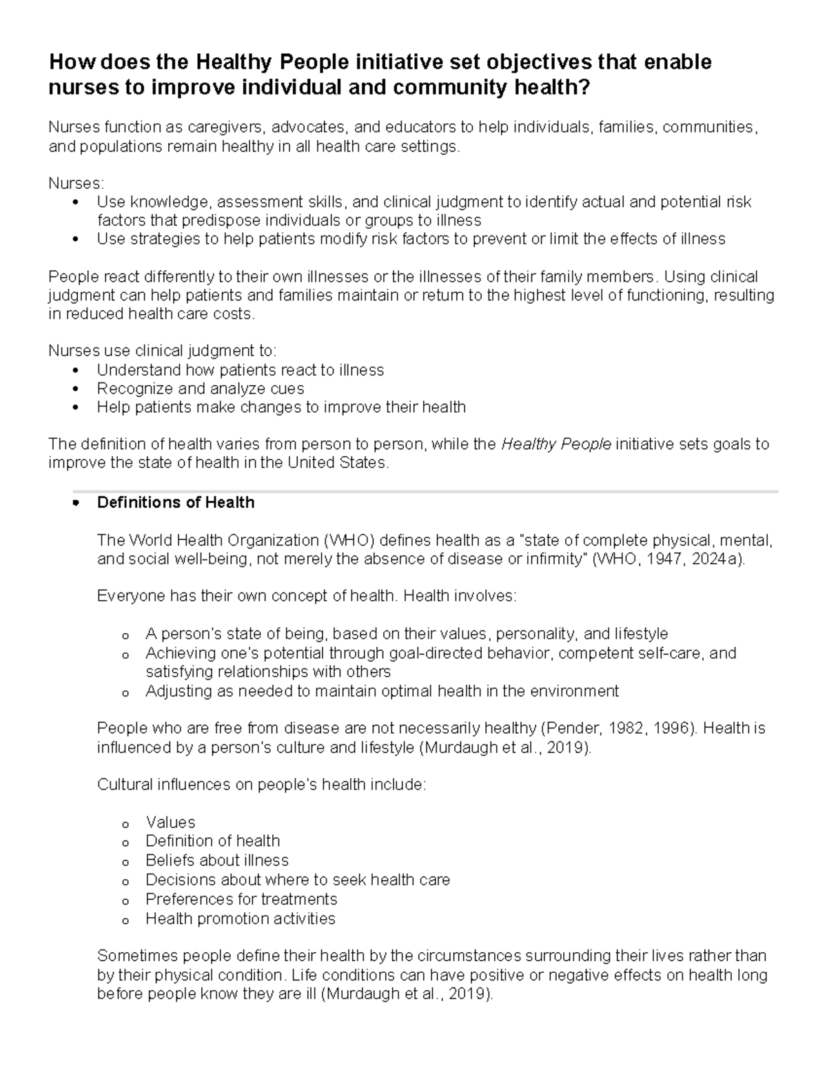 Health Promotion and Holistic Nursing Strategies for Improved Care ...