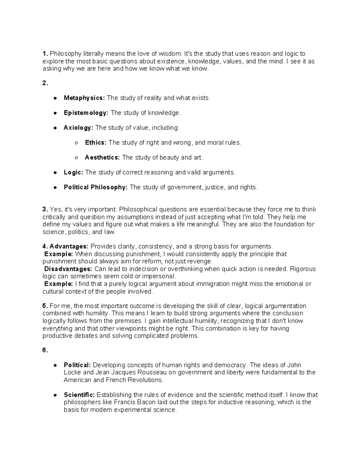 Philosophy 101: Key Concepts and Critical Thinking Insights - Studocu