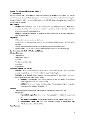 Geography Module - Compiled By: Dr. Teferi Mekonnen, Addis Ababa ...