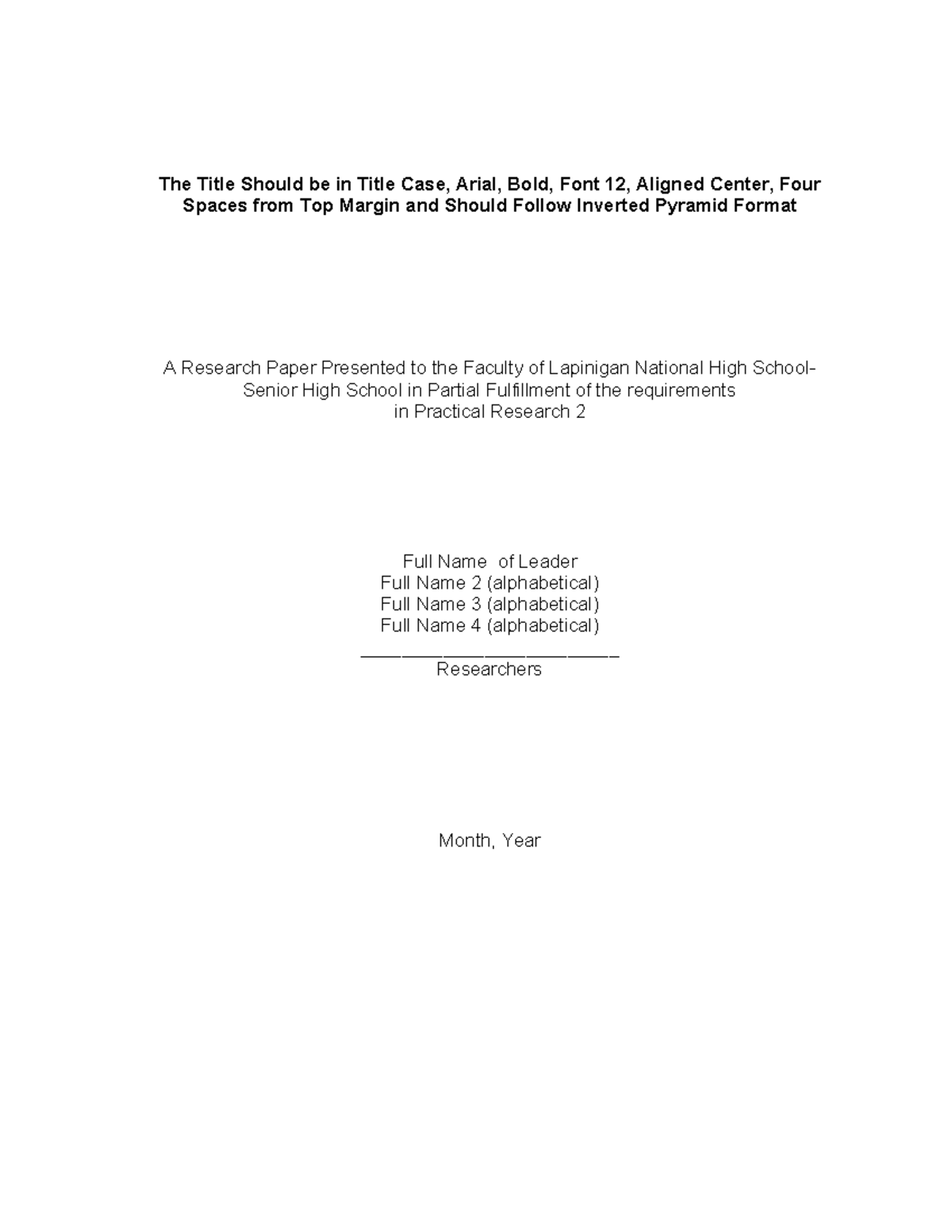 Research Paper Guide for Practical Research 2 (PR2) - Studocu