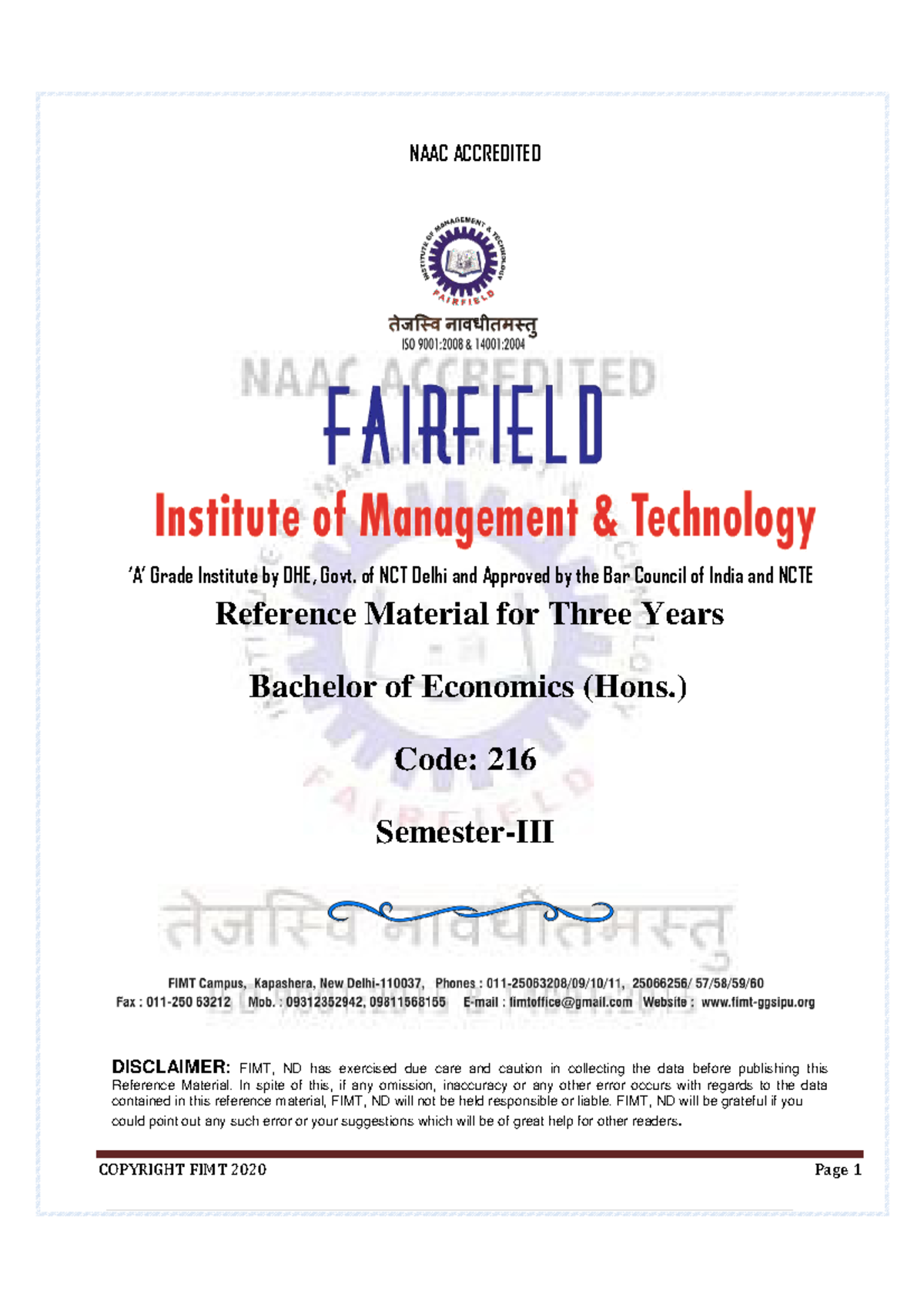 Baeco-III-SEM: Lecture Notes on Economics and Market Structures - Studocu