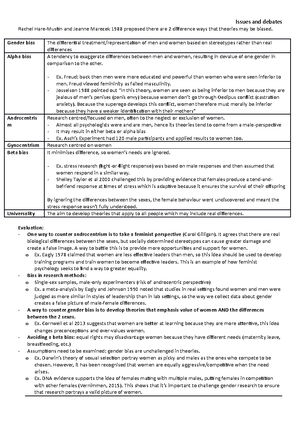 Discuss Culture Bias in Psychology (16 marks) - There are two forms of ...