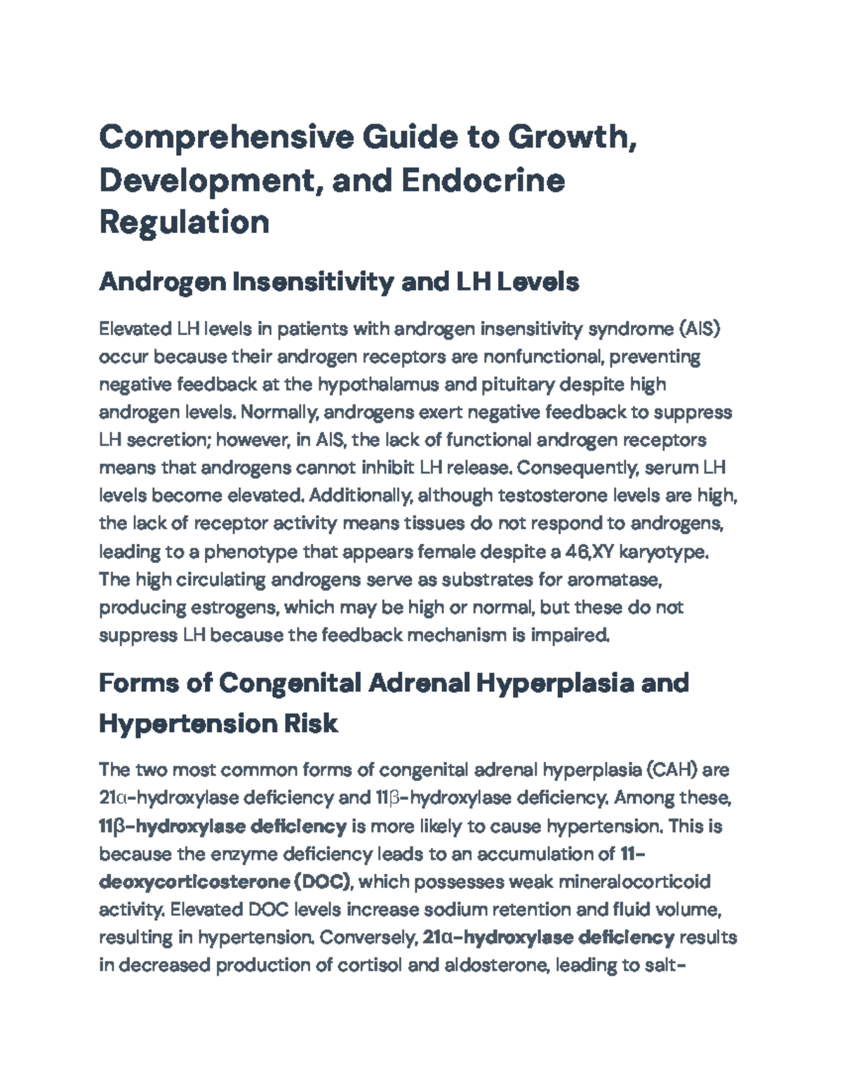 Comprehensive Review of Endocrine Disorders in Growth & Development ...