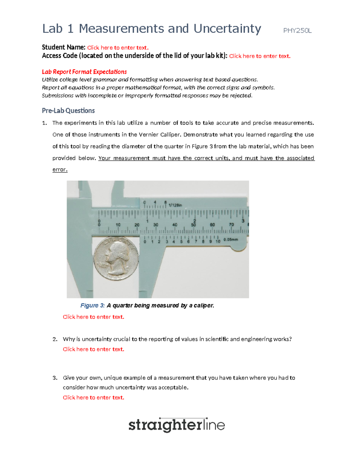 PHY250L Lab 1 - Measurement Techniques and Uncertainty Analysis - Studocu