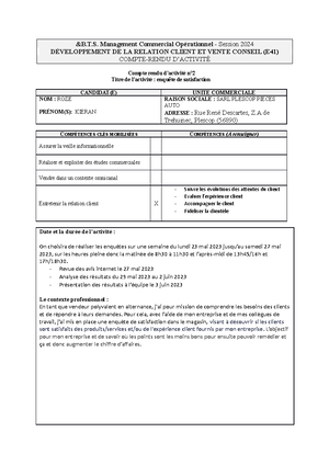 Fiche E41-1 Assurer la veille informationnelle - B.T. Management Commercial Opérationnel ...