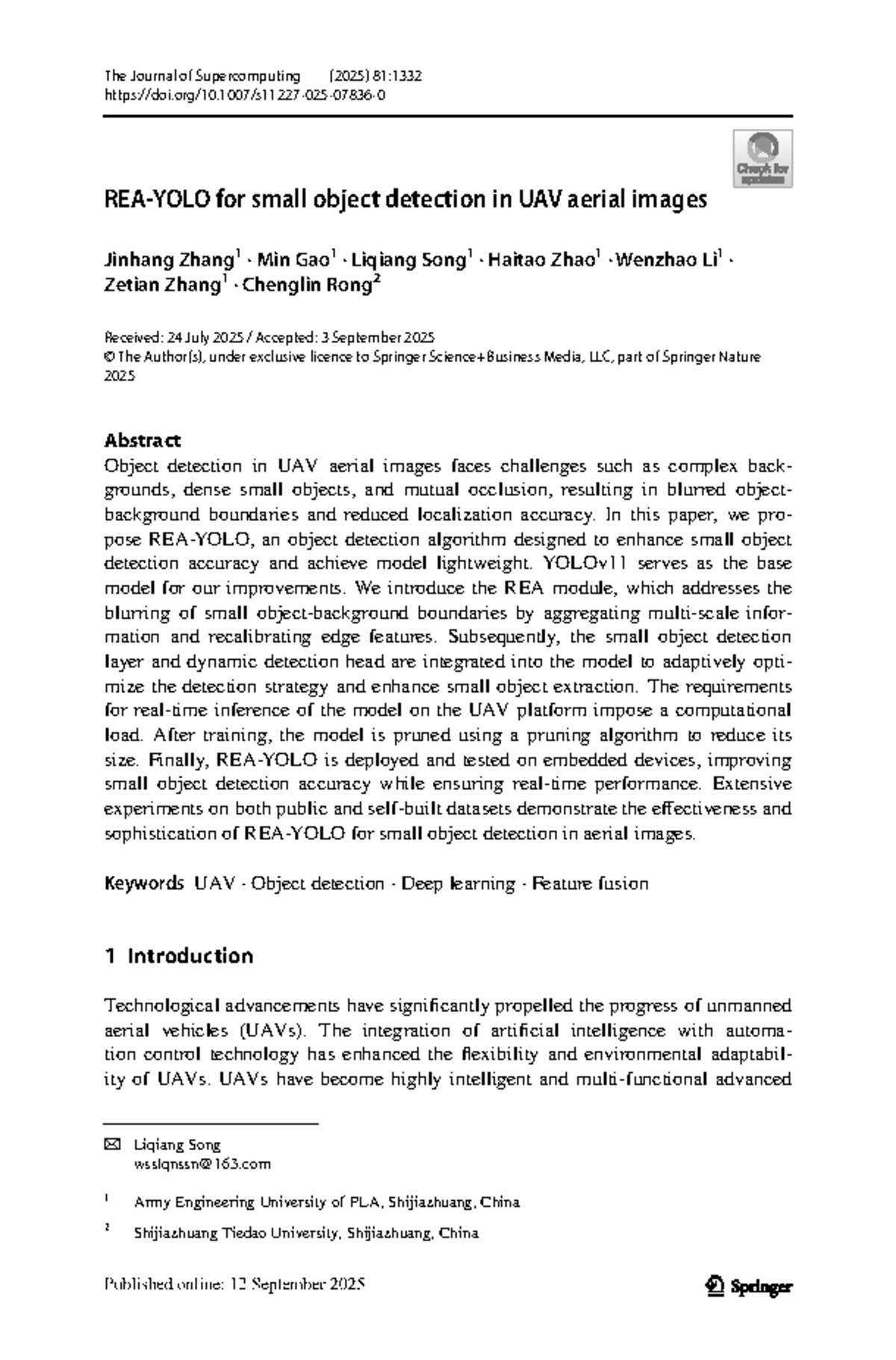 S11227 Final Exam: Enhancing Small Object Detection in UAV Aerial ...