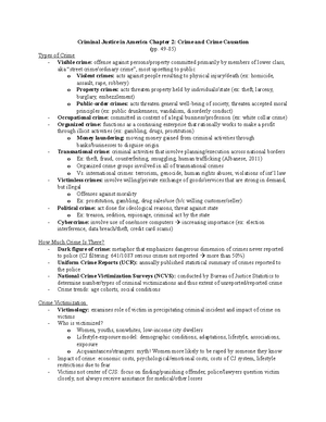 Chapter 1 Notes - Introduction to Criminal Justice: Systems, Diversity ...