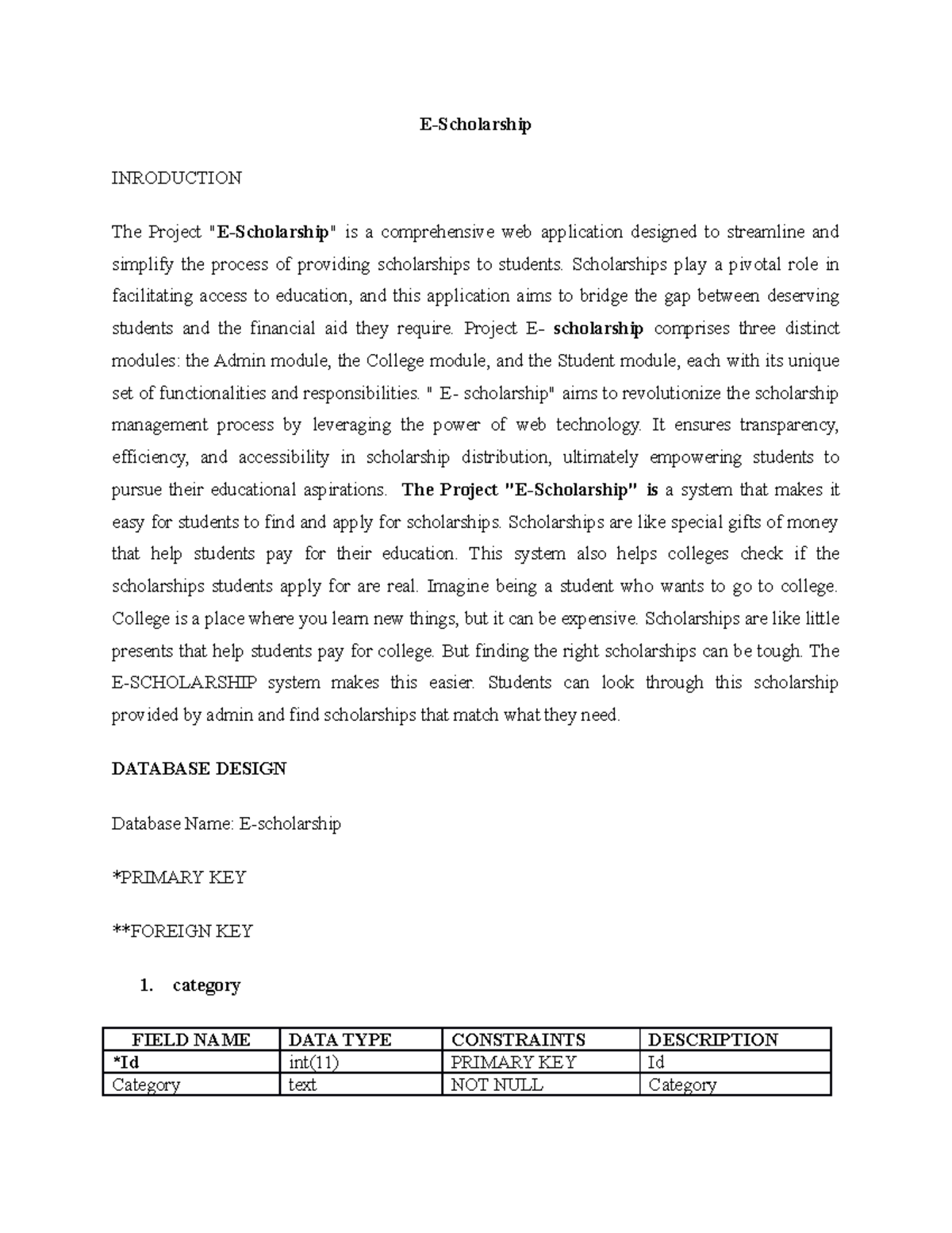 E-SCHOLARSHIP: DFD & UML Diagrams for Scholarship Portal System - Studocu