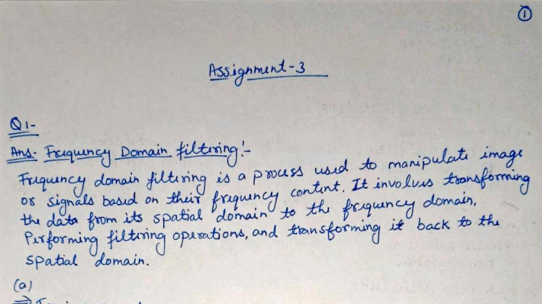 DIP Assignment 3: Frequency Domain Filtering and Morphological ...