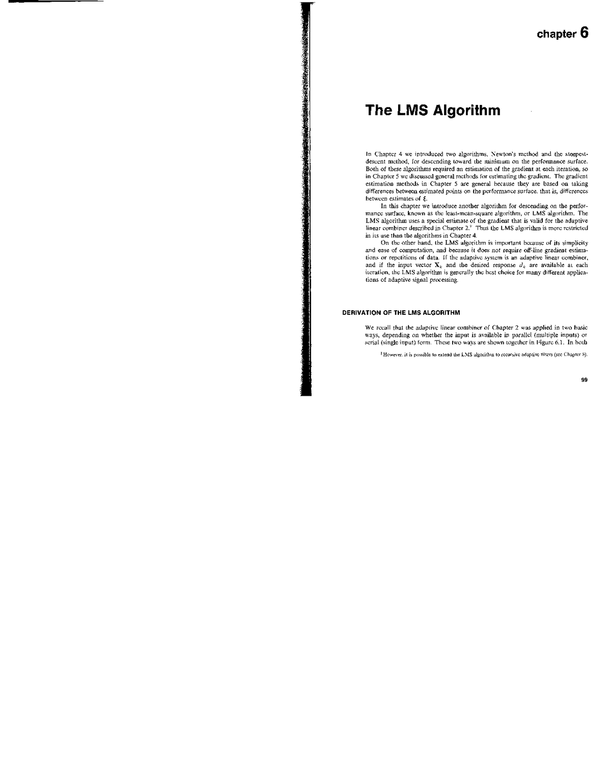 Chapter 6: The LMS Algorithm - Understanding Adaptive Signal Processing ...