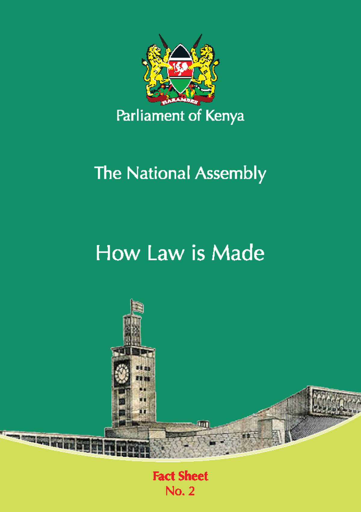 FactSheet 02: How Law is Made - Legislative Process Overview - Studocu
