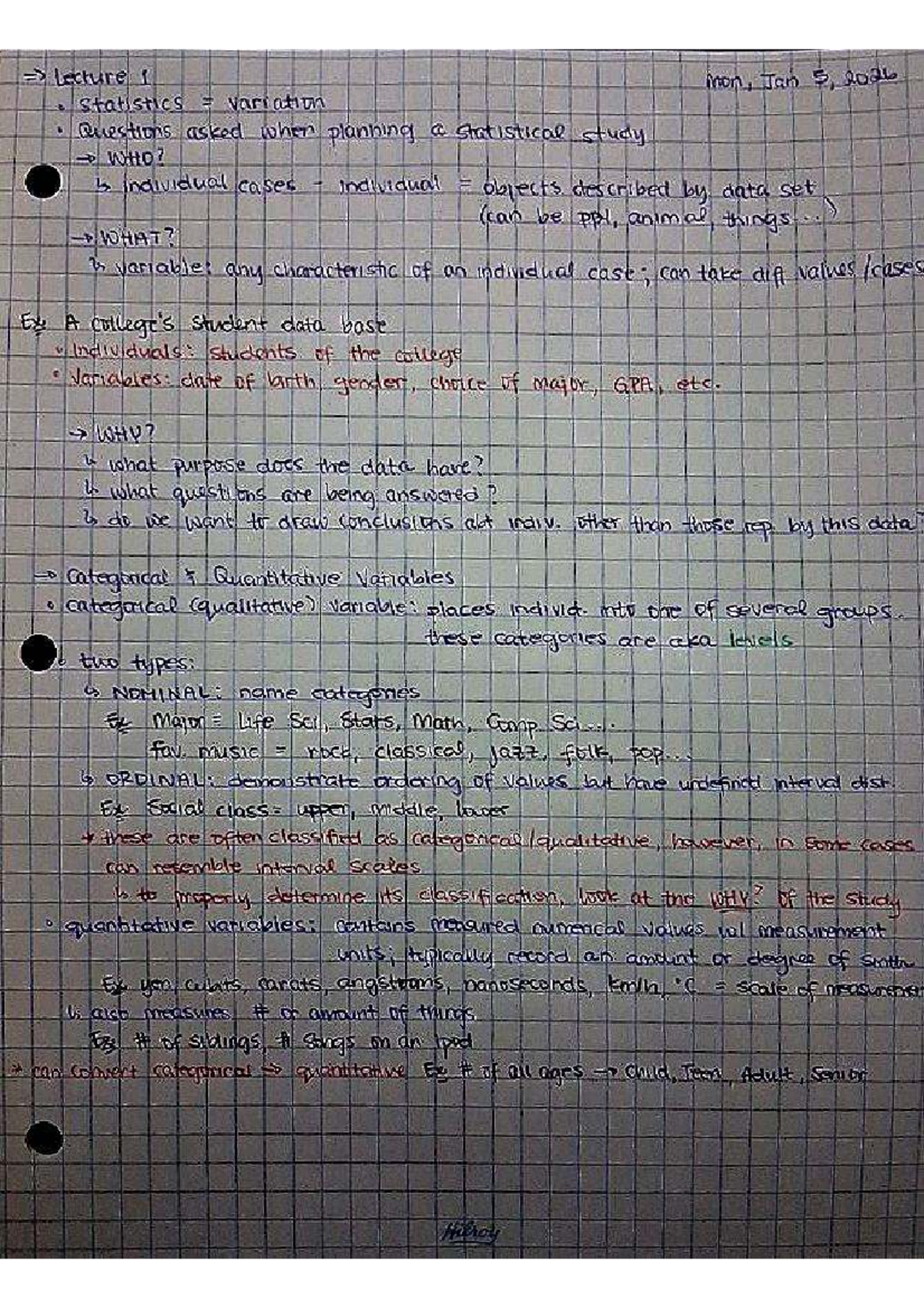 Lecture 1: Statistics Variation & Study Planning (STAB22) - Studocu