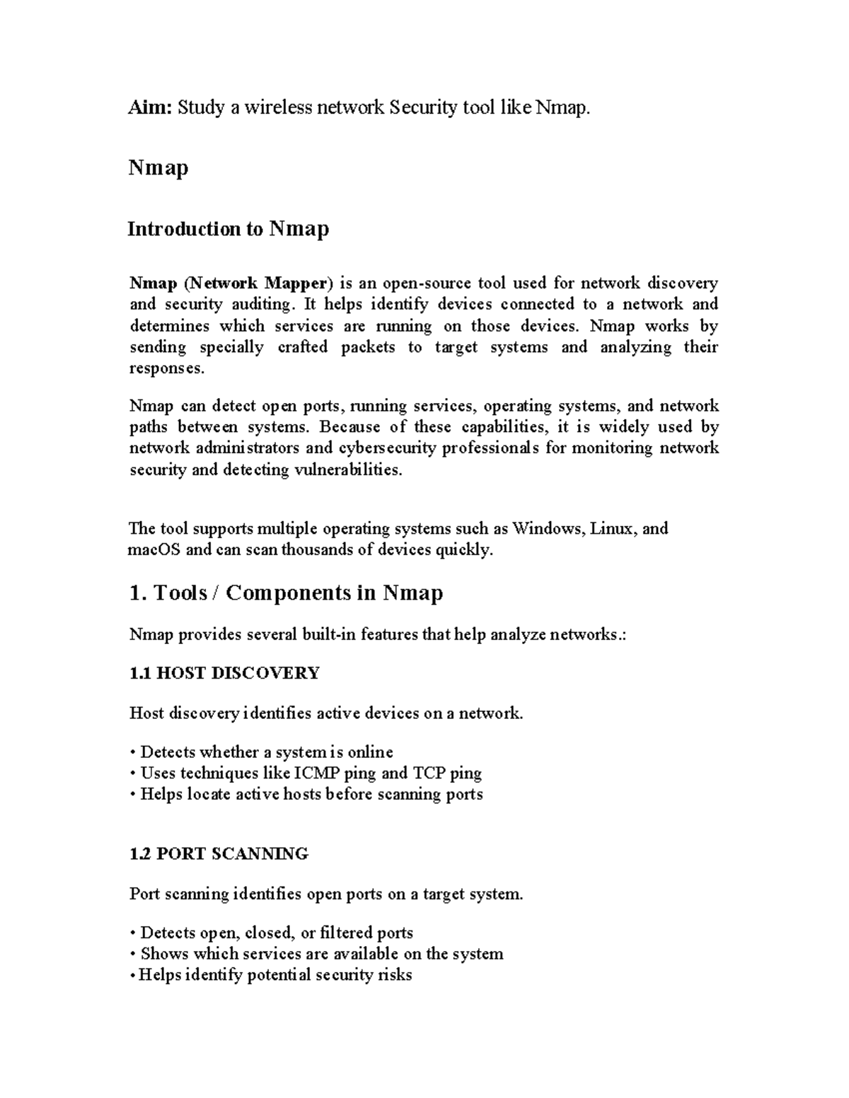 Nmap: A Comprehensive Guide to Network Security Tool Usage - Studocu