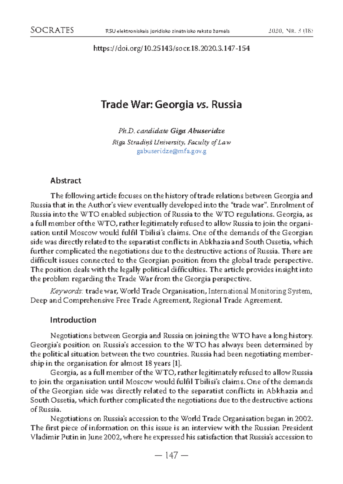 Trade War Georgia vs Russia - Trade War: Georgia vs. Russia Ph ...