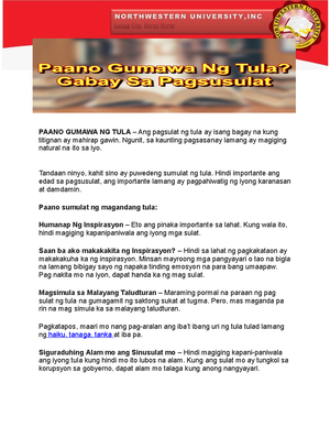 Ang Alaga filipino 10 - lecture - “Ang Alaga” ni Barbara ...