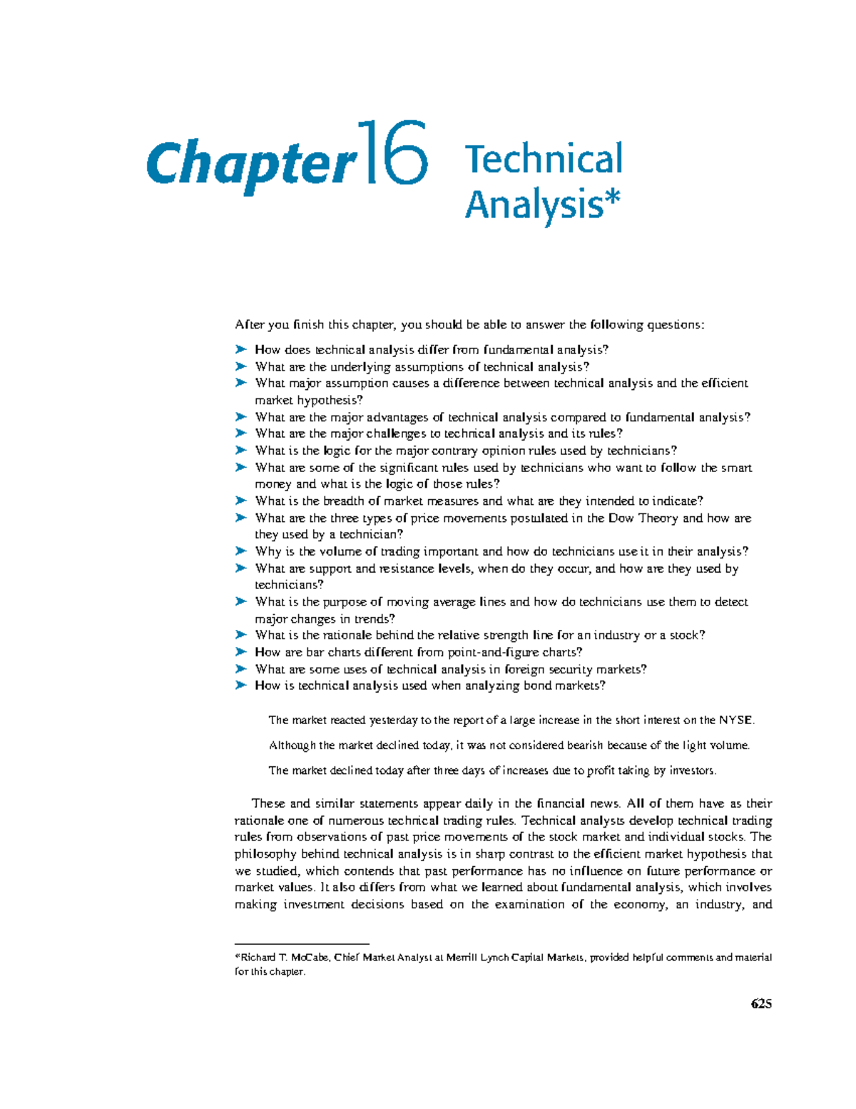 16 Technical Analysis: Key Concepts and Trading Rules Explained - Studocu