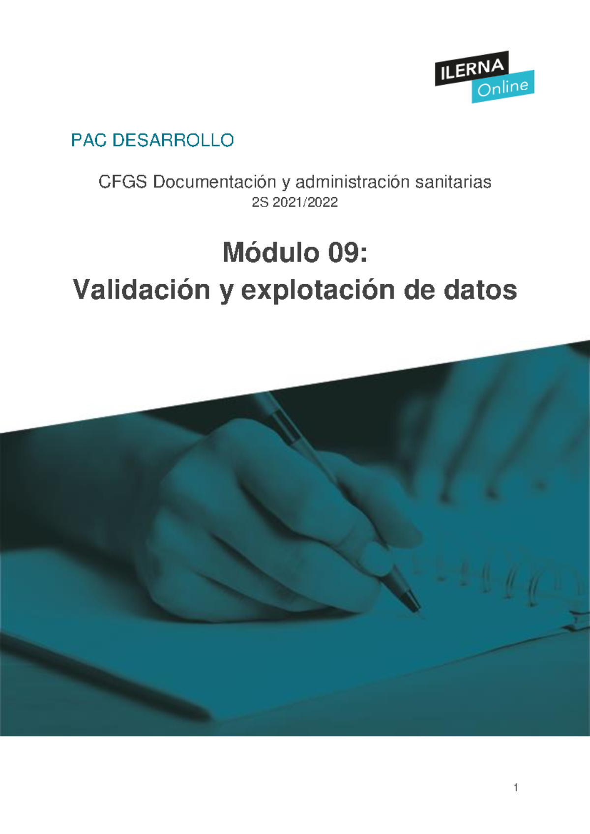 PAC Desarrollo UF1 M09 si - PAC DESARROLLO CFGS Documentación y ...
