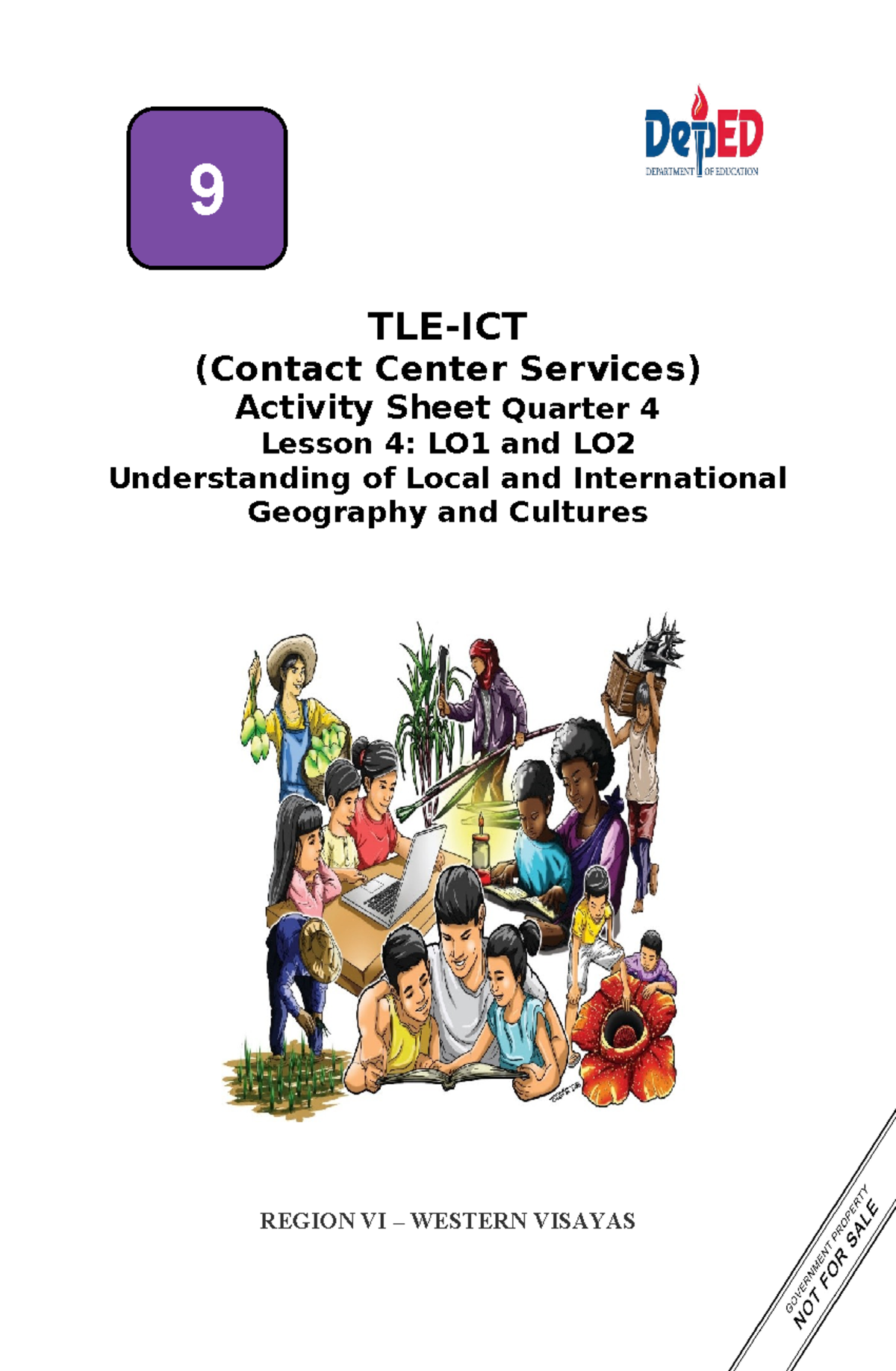 TLE 9 ICT (Contact Center Services) Q4 LAS 4: Local & Int'l Geography ...