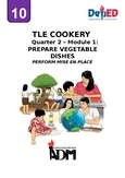 QTR 1 - Cookery 10- Module 4 - TLE COOKERY Quarter 1 – Module 4 ...
