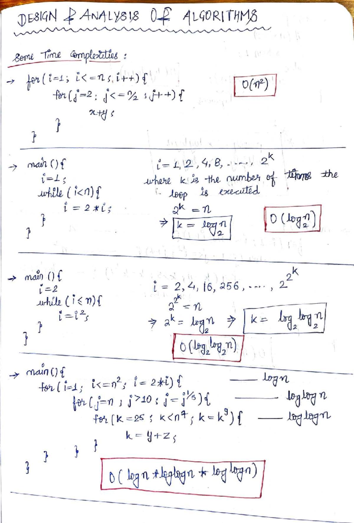 Alok Super Notes DAA: Design Analysis of Algorithms and Time ...