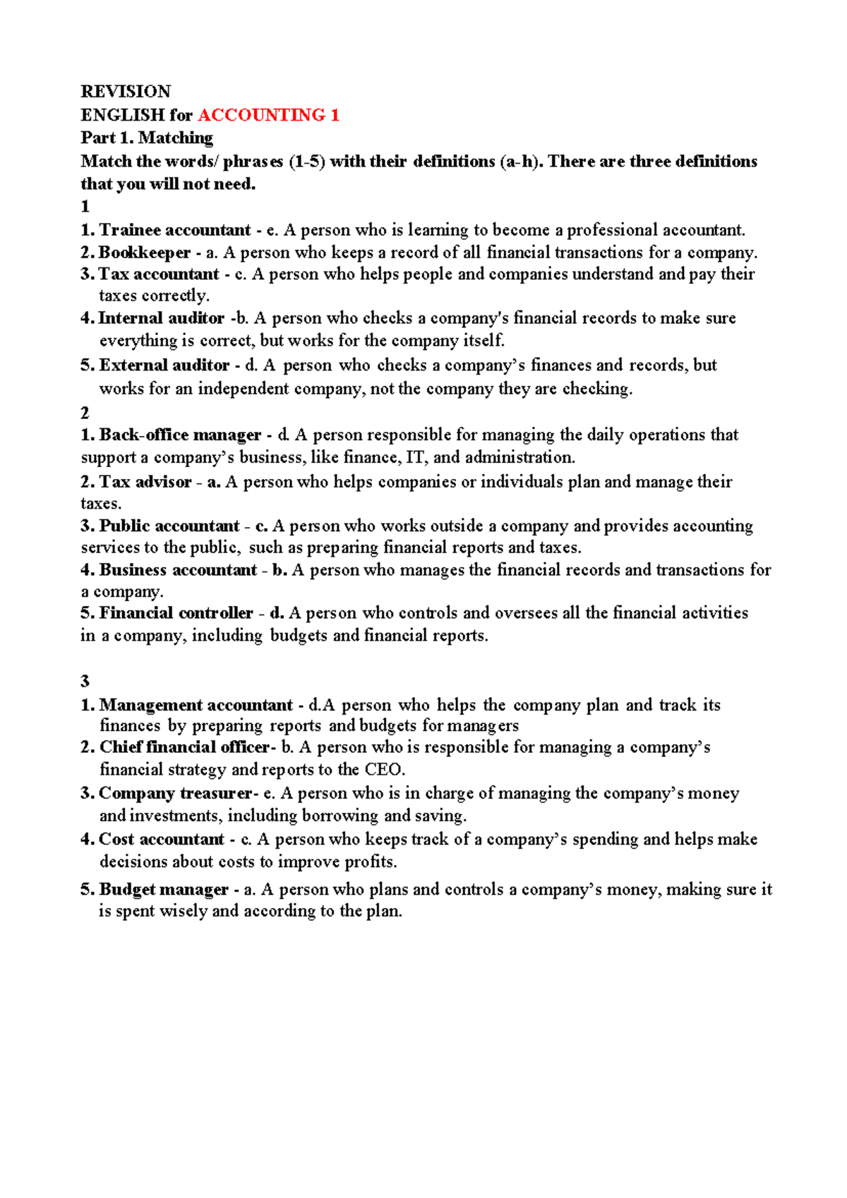 AVCN1 - English Revision for Accounting 1: Definitions and Principles ...