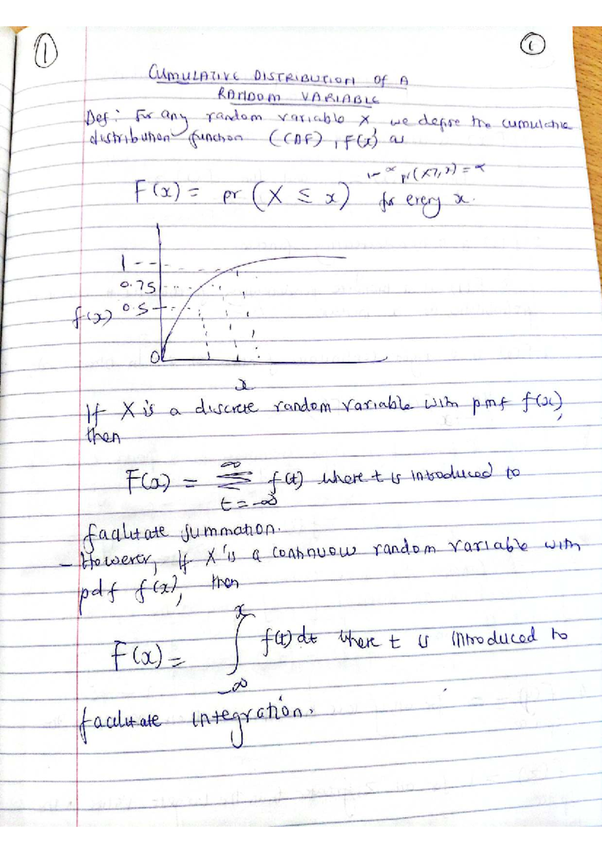 Cumulative Distribution and Measures of Central Tendency (MATH 101 ...