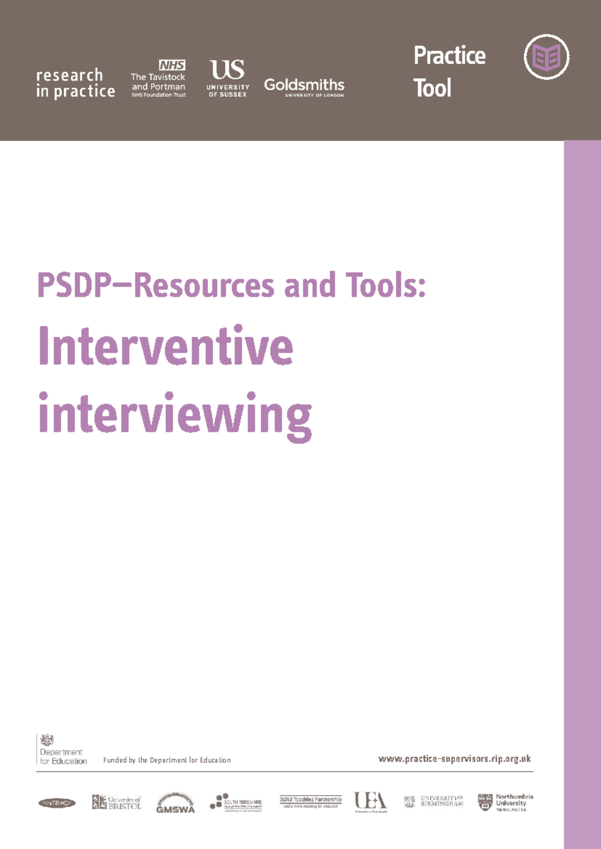 Interventive Interviewing: A Practice Tool for Supervision - Studeersnel
