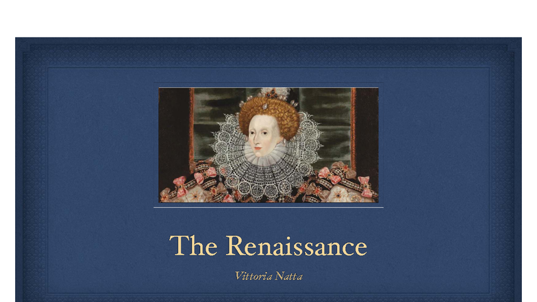 Renaissance Overview for Exam - Course Code: REN101 - Studocu