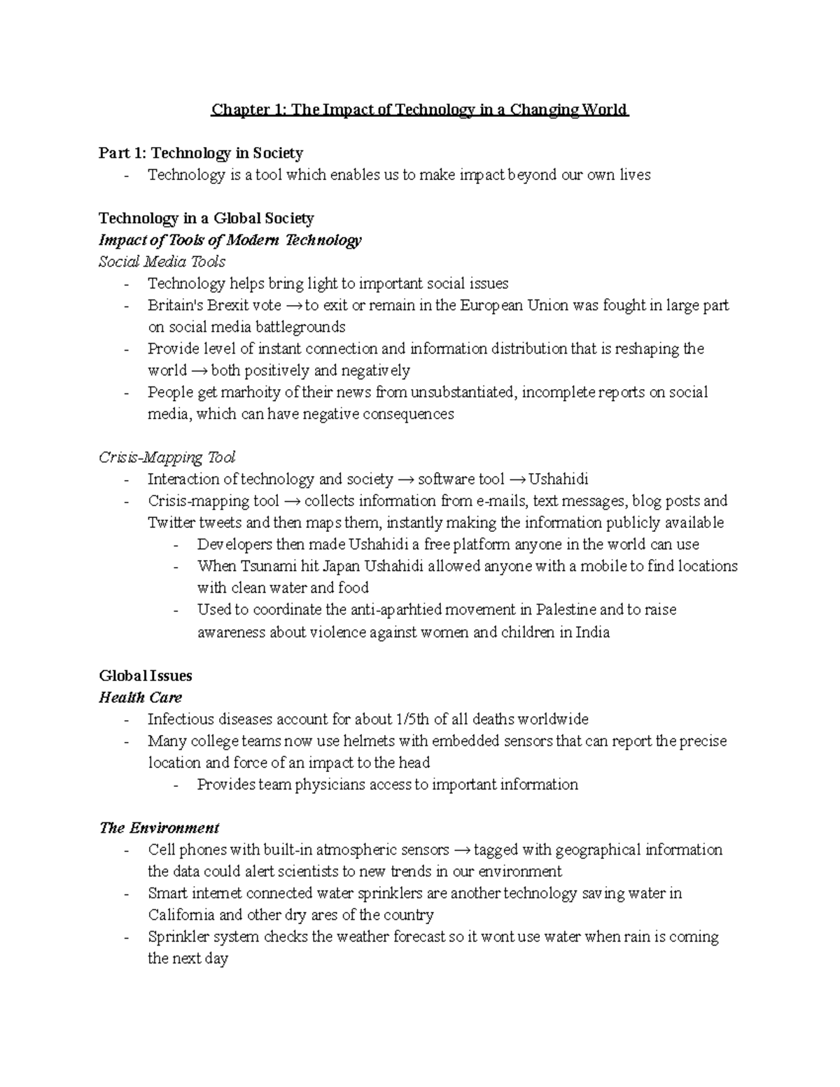 CIS*1200 - Textbook Chapter 1 (F21 - Josh) - Chapter 1: The Impact of ...