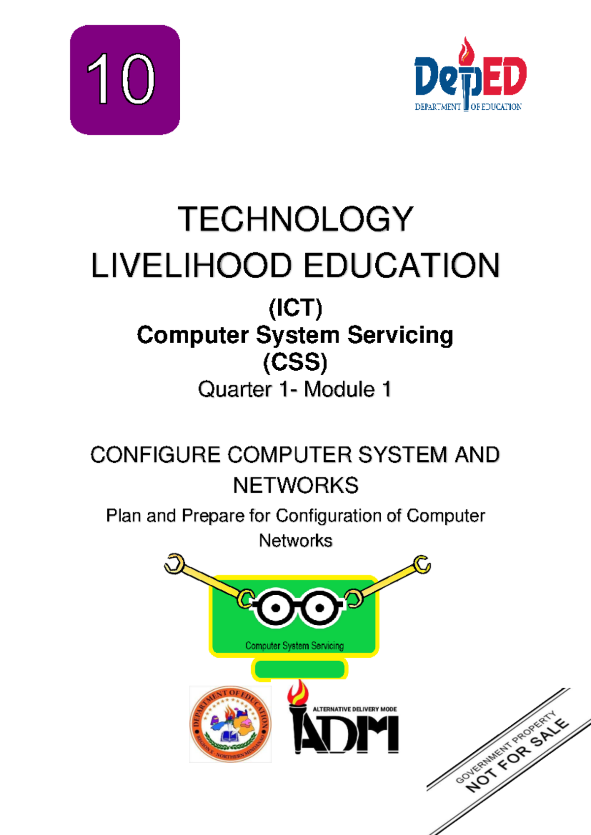 Toaz - TLE - TECHNOLOGY LIVELIHOOD EDUCATION (ICT) Computer System Servicing (CSS) Quarter 1 ...