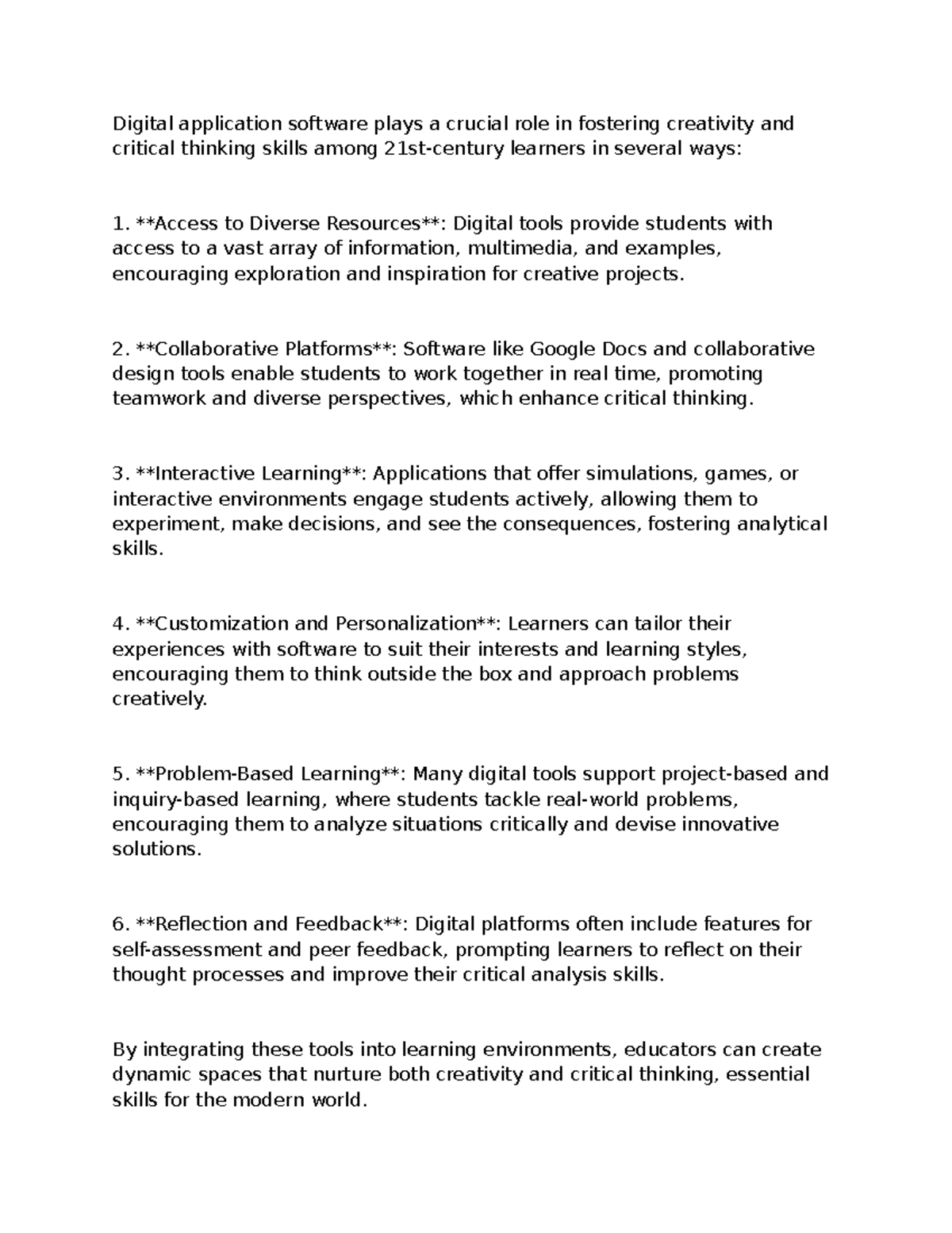 21ST Century Digital Tools: Fostering Creativity & Critical Thinking ...