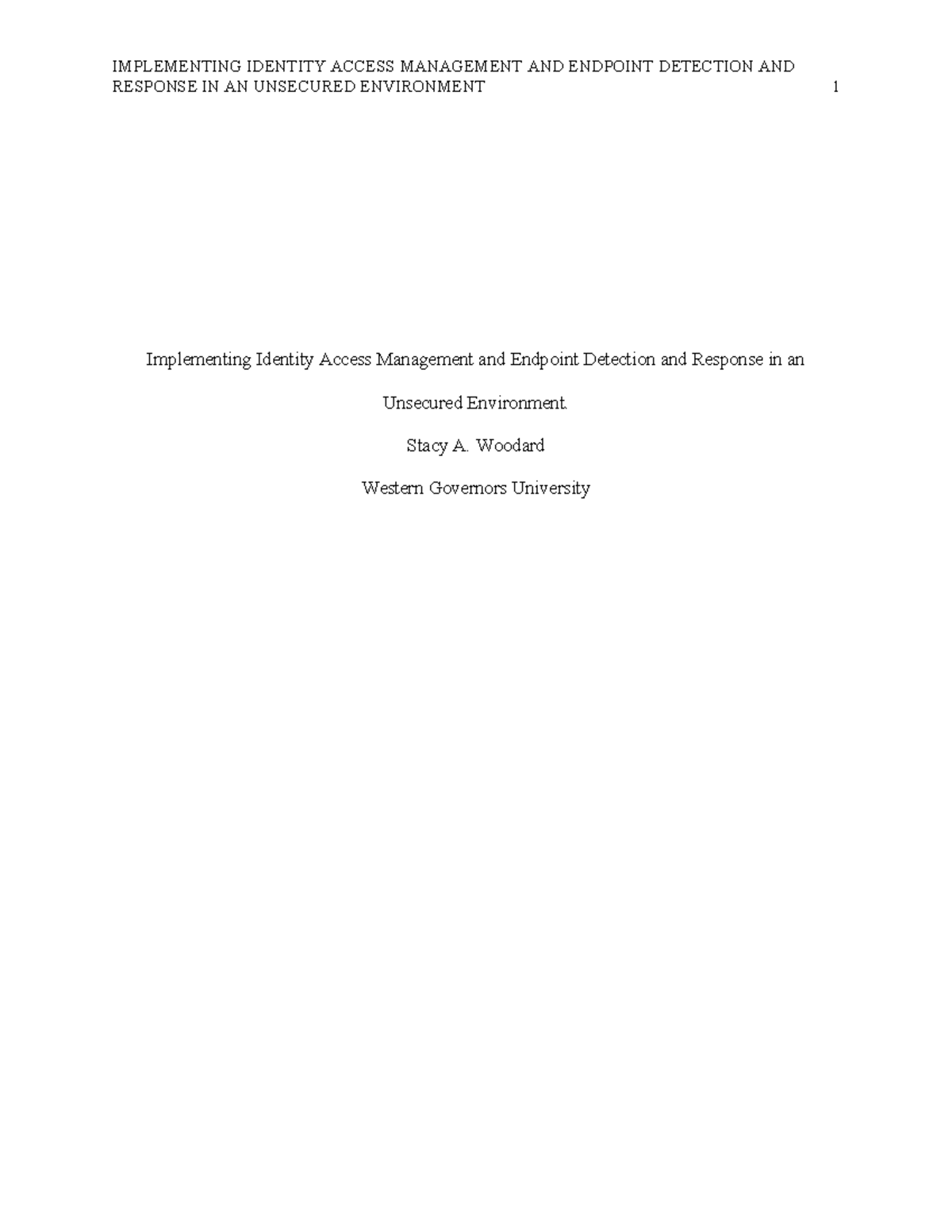 WGU C769 Capstone Task 3: Identity Access & Endpoint Security in ...