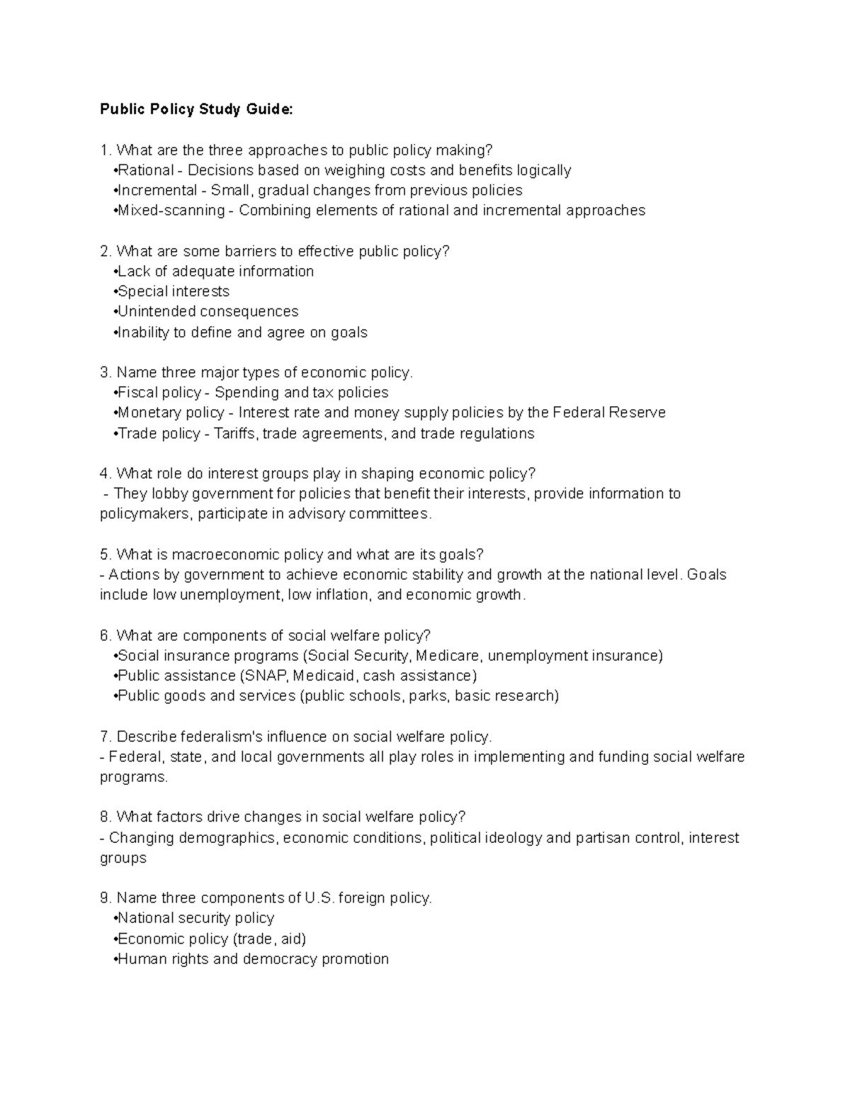 AP Gov 1 - Unit 1: Overview of Key Constitutional Clauses - Studocu
