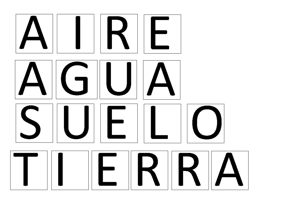 Solapines Y Letras - Comunicaión - L E GU RUEE A AGUA E UEL I E R R A ...