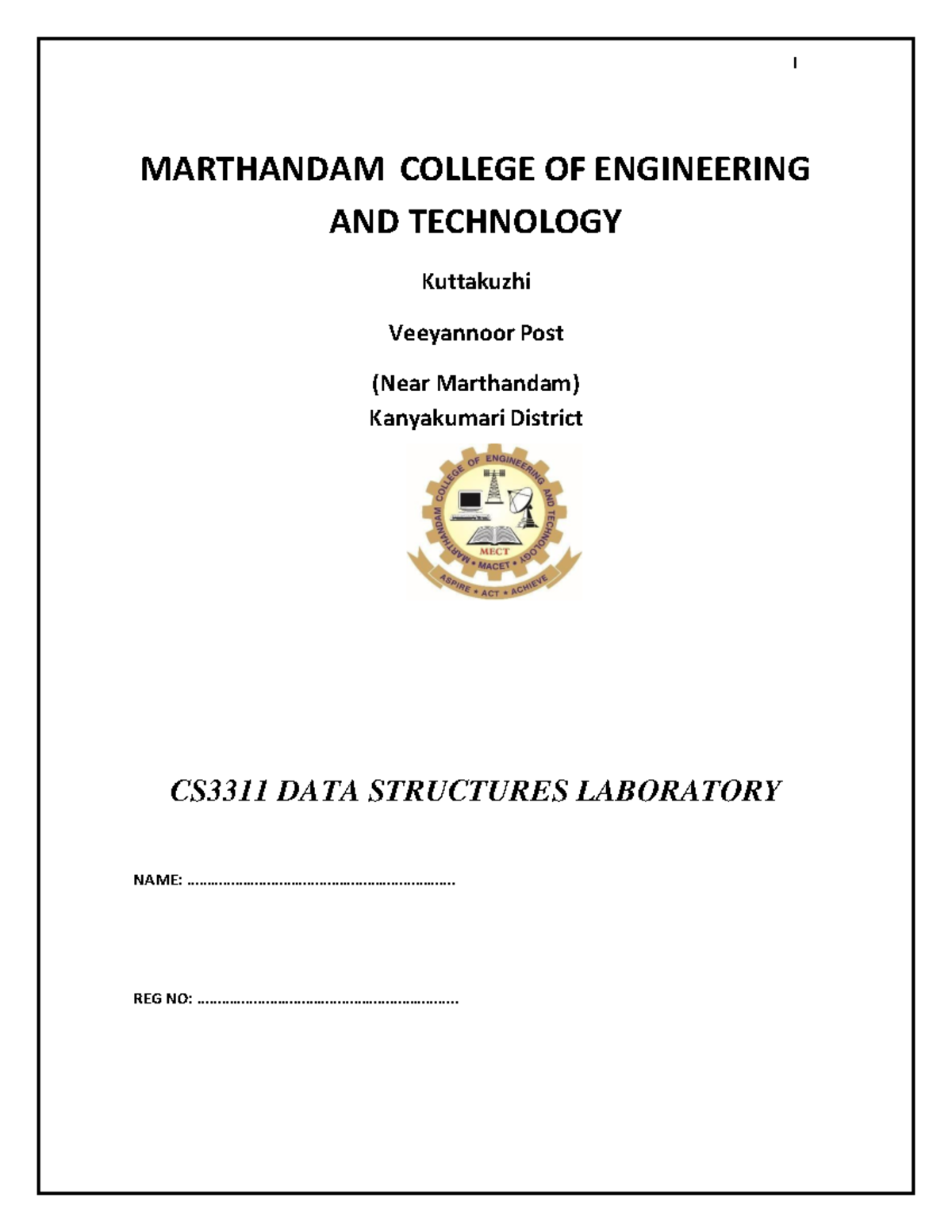 CS3311 Data Structures Lab Manual: Stack & Queue Implementations - Studocu
