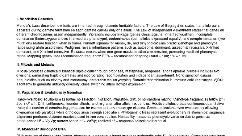 Designer Genes: Comprehensive Overview of Genetics and Molecular ...