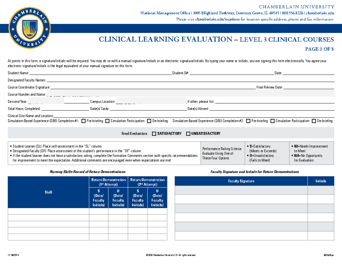 Clinical Learning Evaluation - Level 3 (CLE Level 3) May 2021 - Studocu