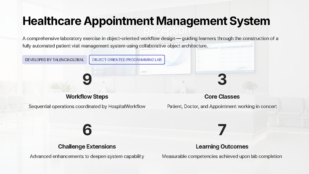 Healthcare Appointment Management System: Lab 9 Workflow Design - Studocu