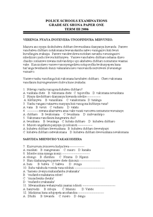 Mutauro - The key components of the Shona language and the different ...