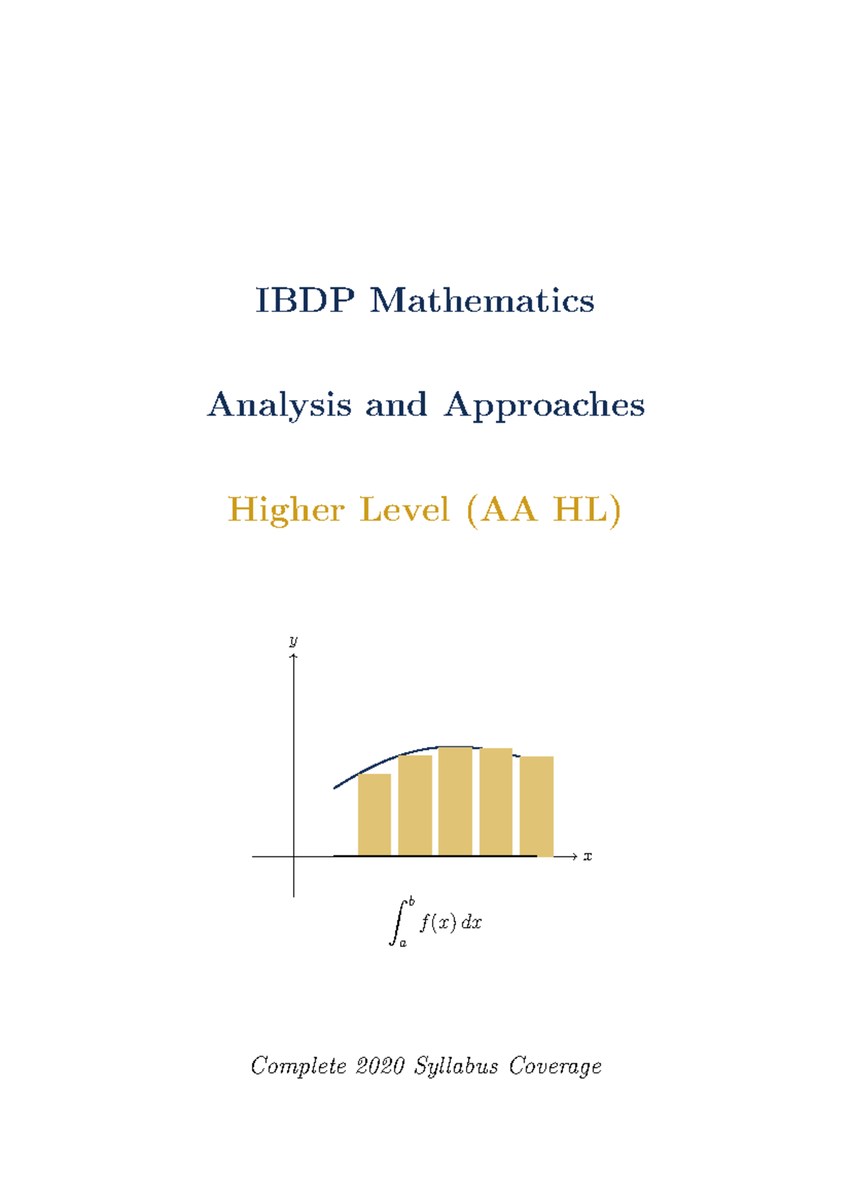 IBDP Mathematics AA HL Comprehensive Formula Booklet (2020) - Studocu