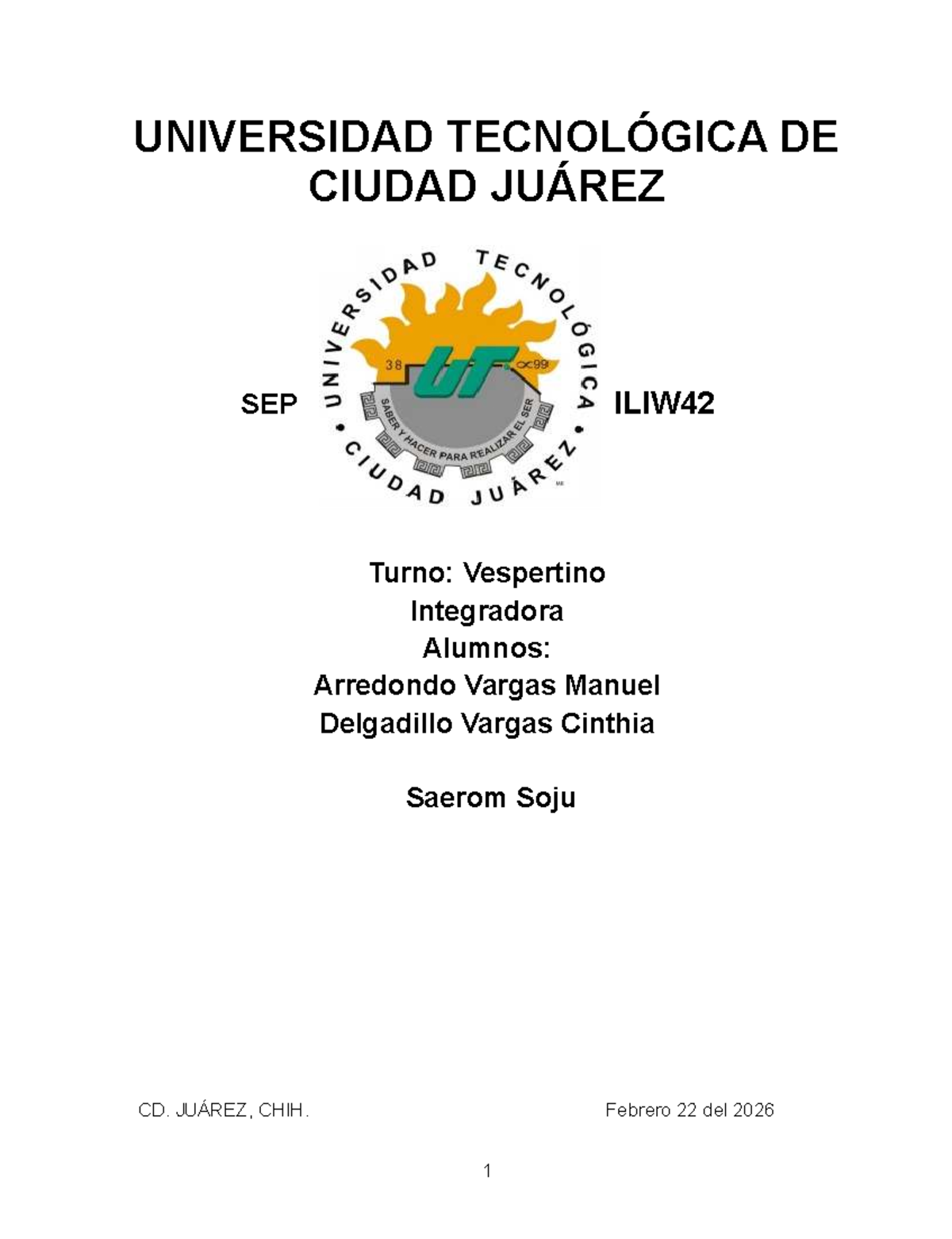 Integradora ILIW42: Importación y Distribución de Soju en México - Studocu