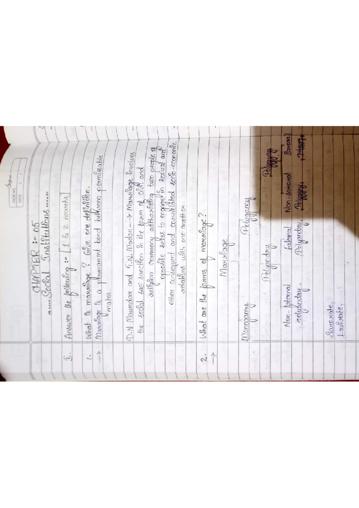 Chapter 05: Social Institutions in Sociology (Course Code: SOC101) - Studocu