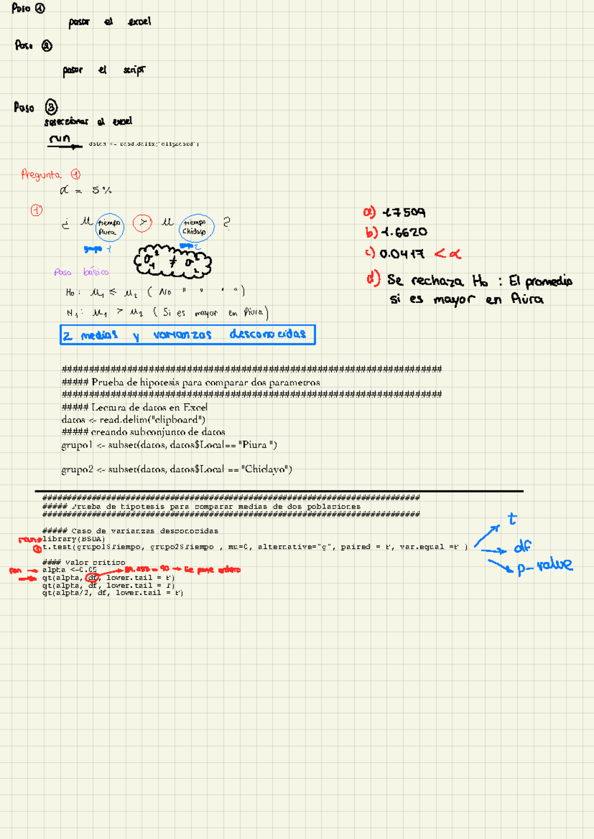 Prueba de Hipótesis y Análisis de Datos en Excel - Estadística II - Studocu