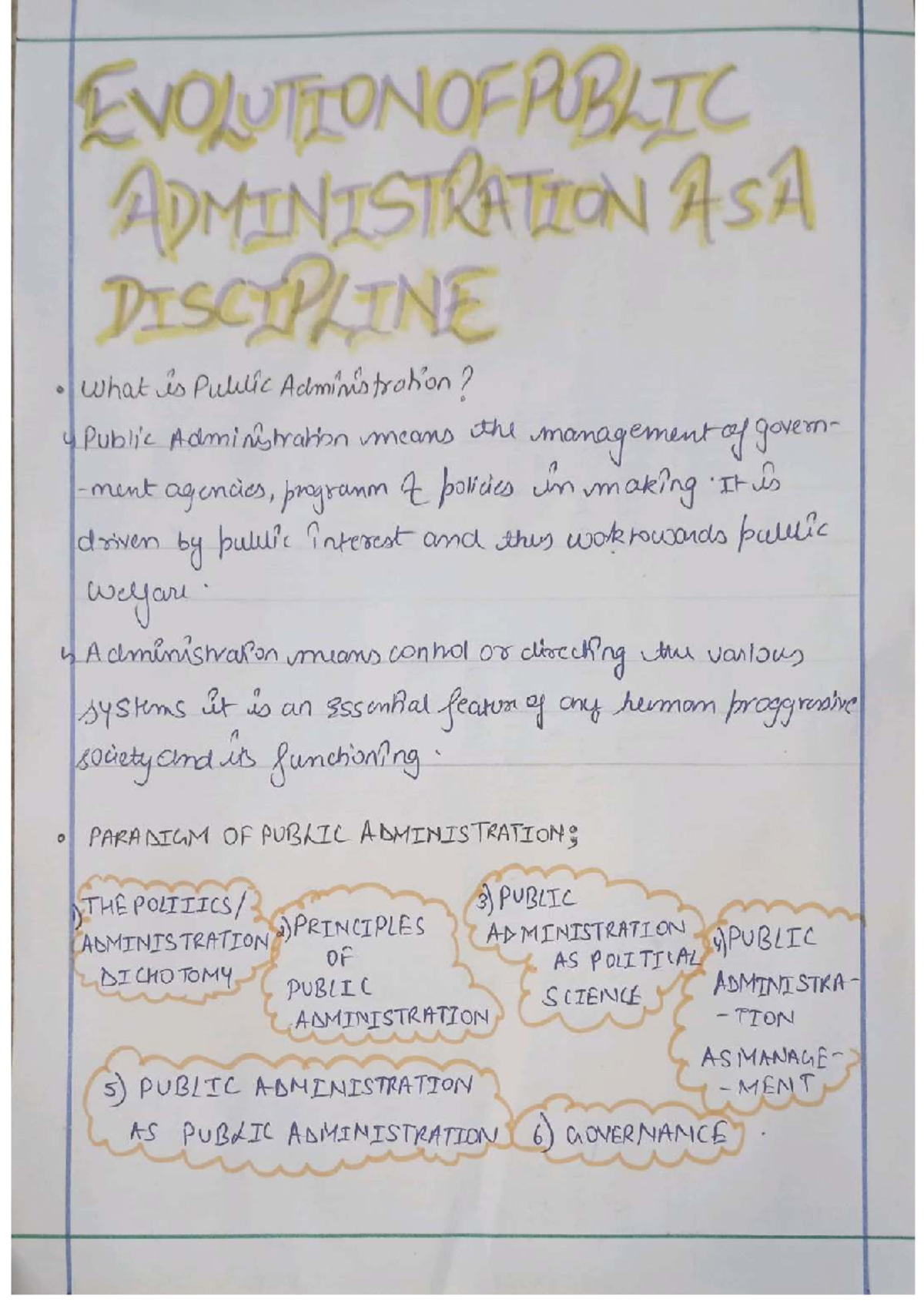 PPA Assignment: Understanding the Evolution of Public Administration ...