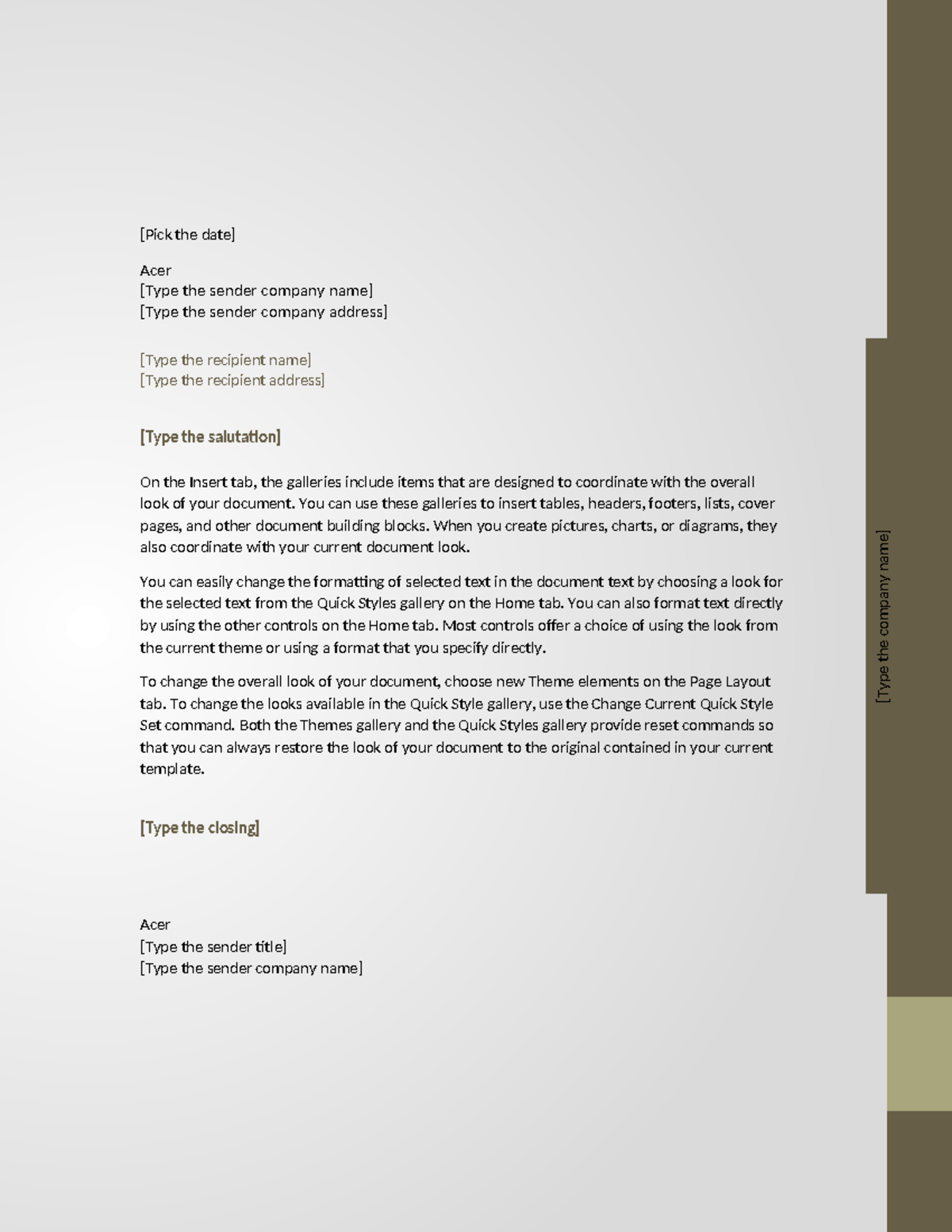 Document 1: Formatting and Design Tips for Acer Company Docs - Studocu