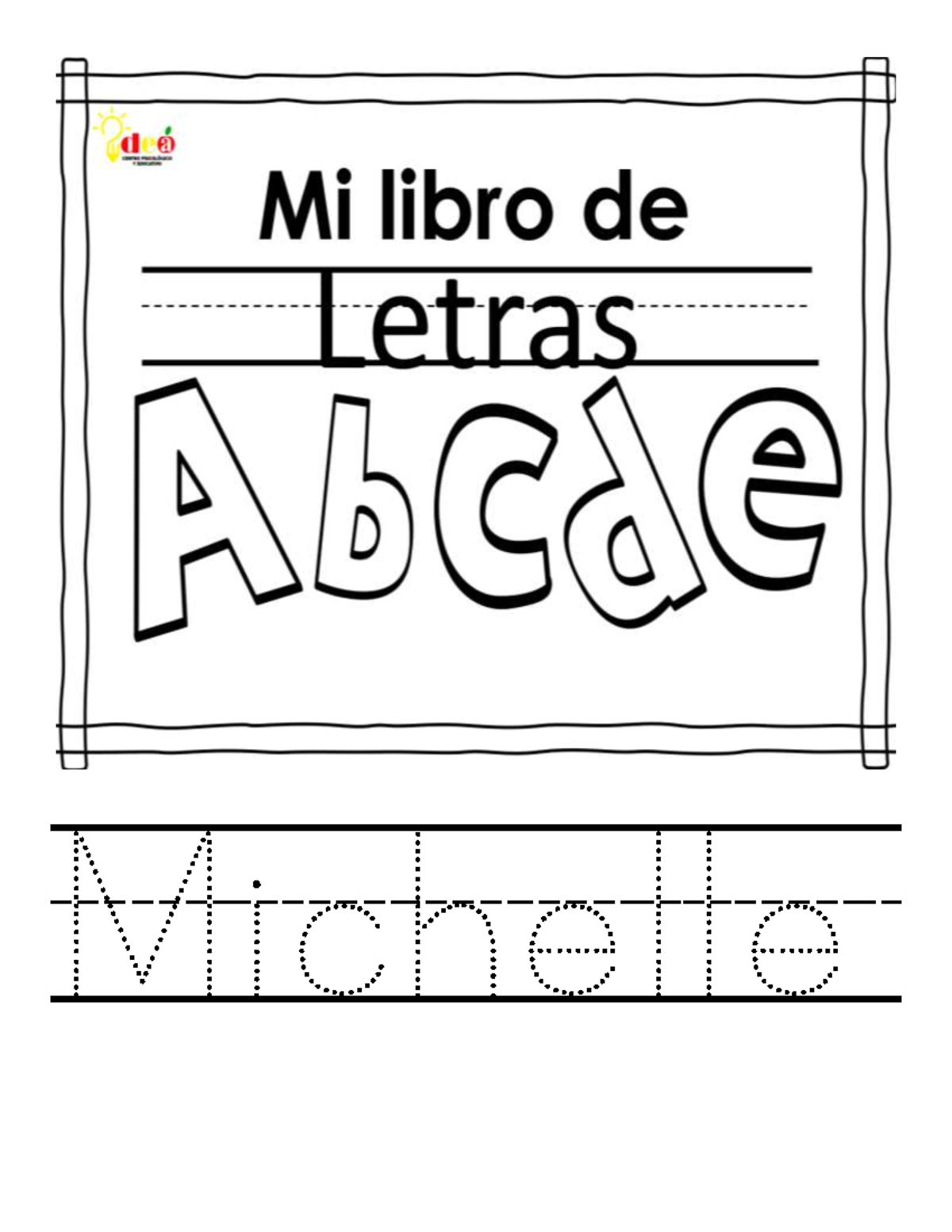 Libro de letras michelle - Mi libro de Letras AbCde Te presento a la ...