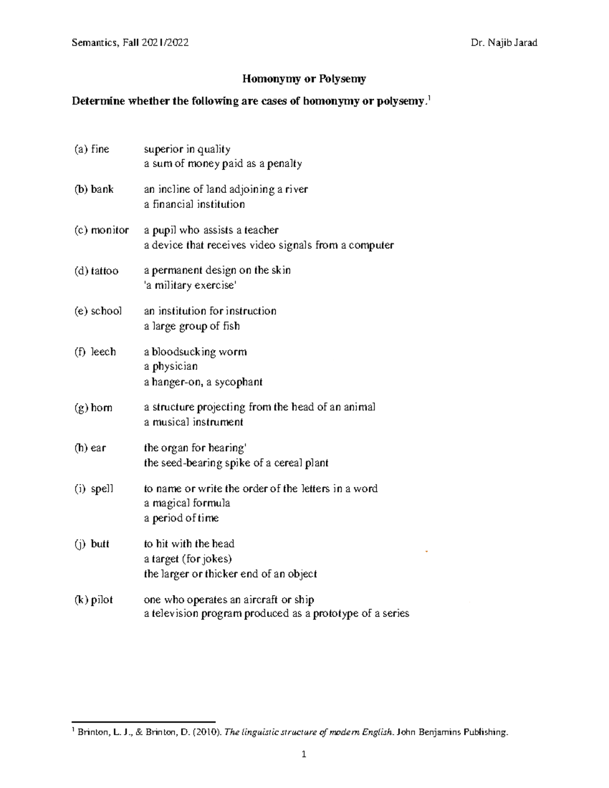 546885112-Homonymy-or-Polysemy-Fall-2021 241215 161455 - Semantics ...