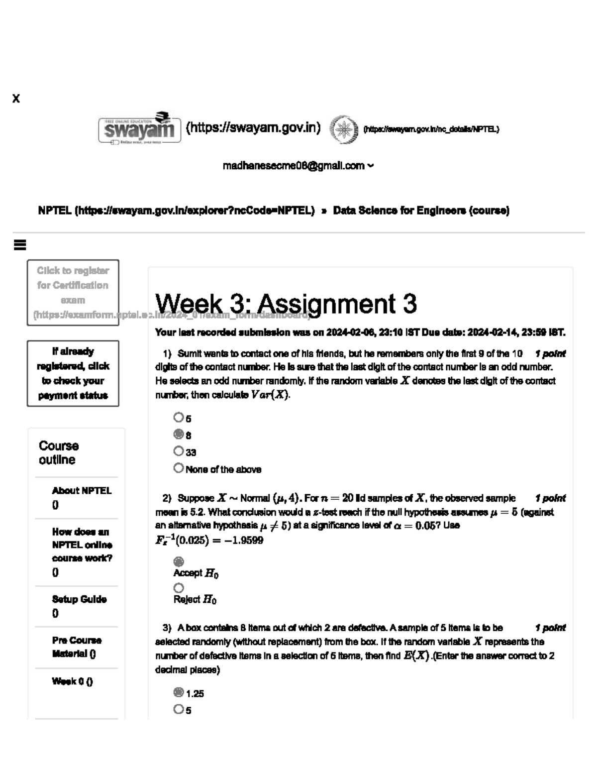 Data Science for Engineers (Course) - Assignment 3 Notes - Studocu