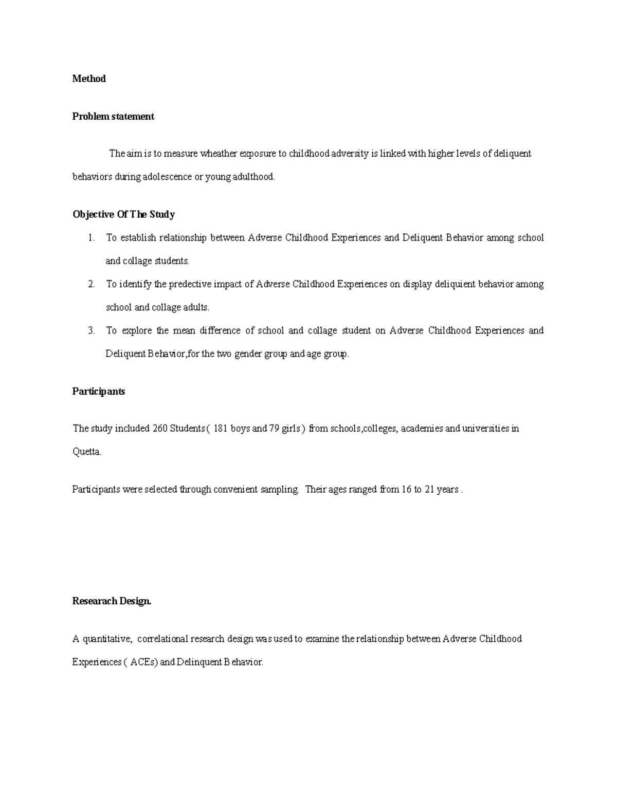 Article 1218 - Examining ACEs and Delinquent Behavior in Students - Studocu