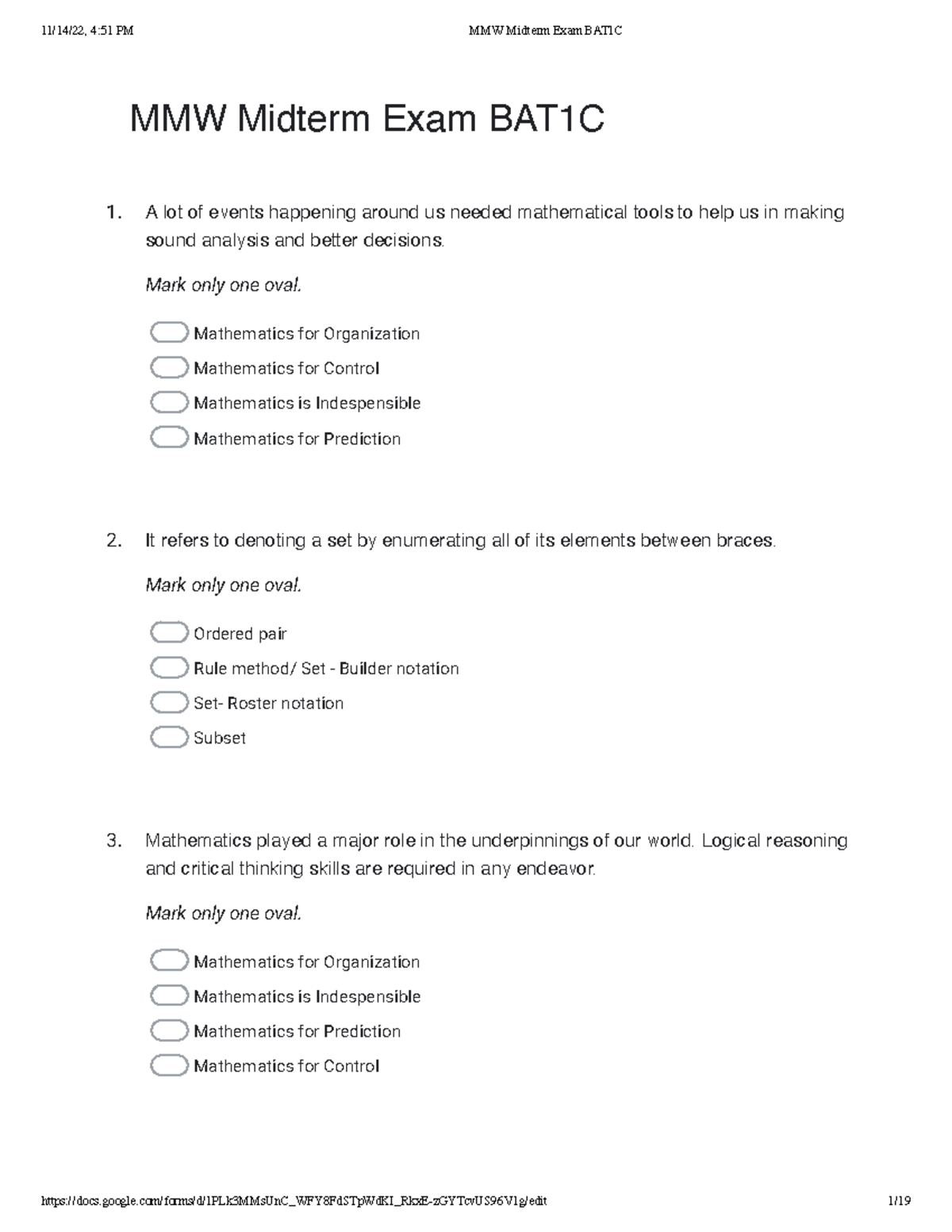 MMW Midterm Exam Study Guide: Mathematics for Decision-Making - Studocu